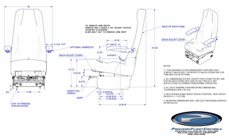 FlightCrew Seat w/ Adjustable Base